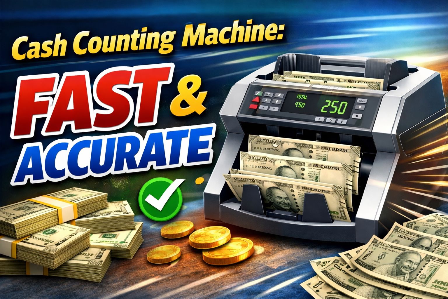 Cash Counting Machine: Fast & Accurate
